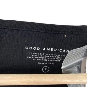 Good American | Tops | Good American The Feel Good Long Sleeve Bodysuit ...